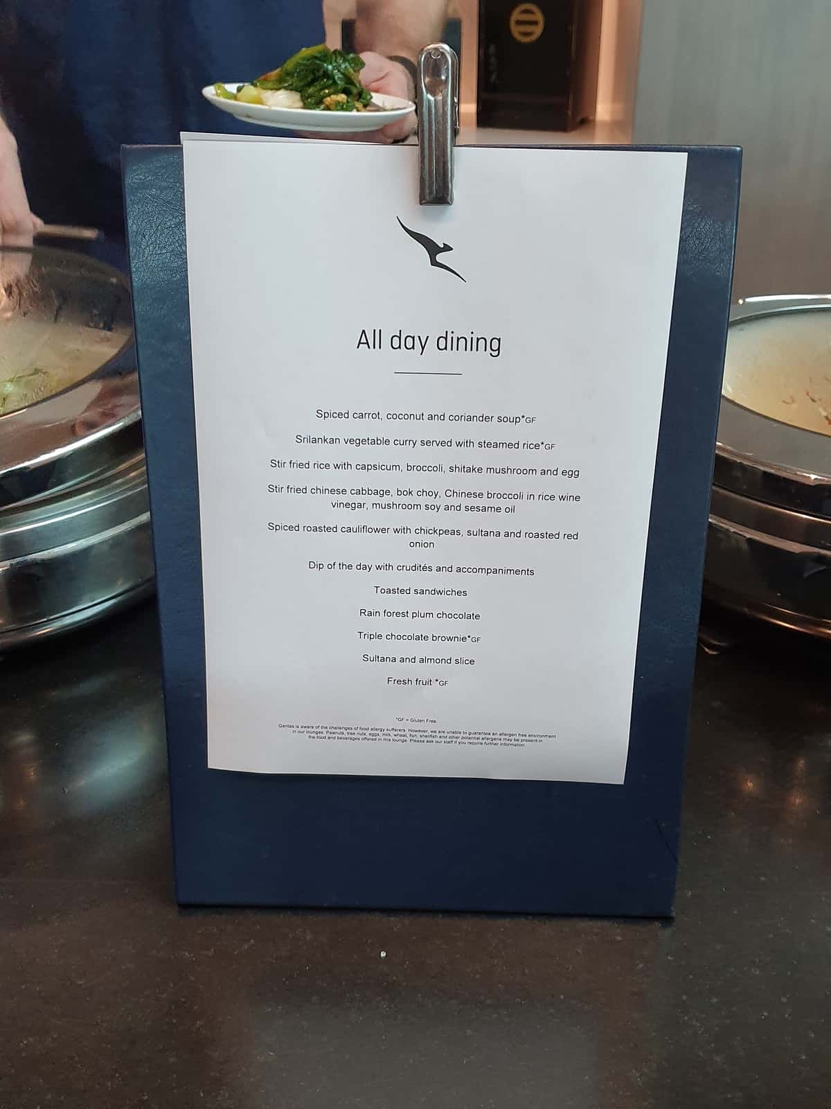 Qantas Business Lounge Melbourne Domestic Food Review with photos