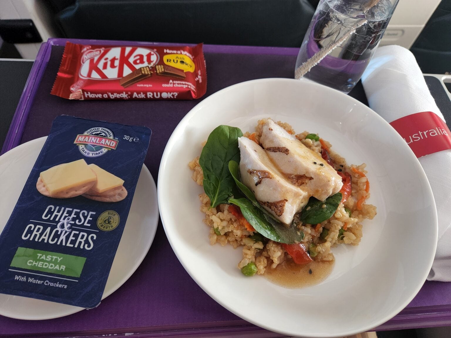 Virgin Australia Business Class Food Review BNE-MEL + Menu