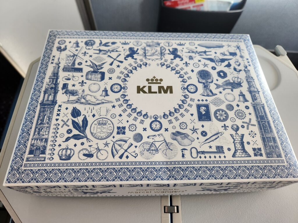 KLM European Business Class food review + menu