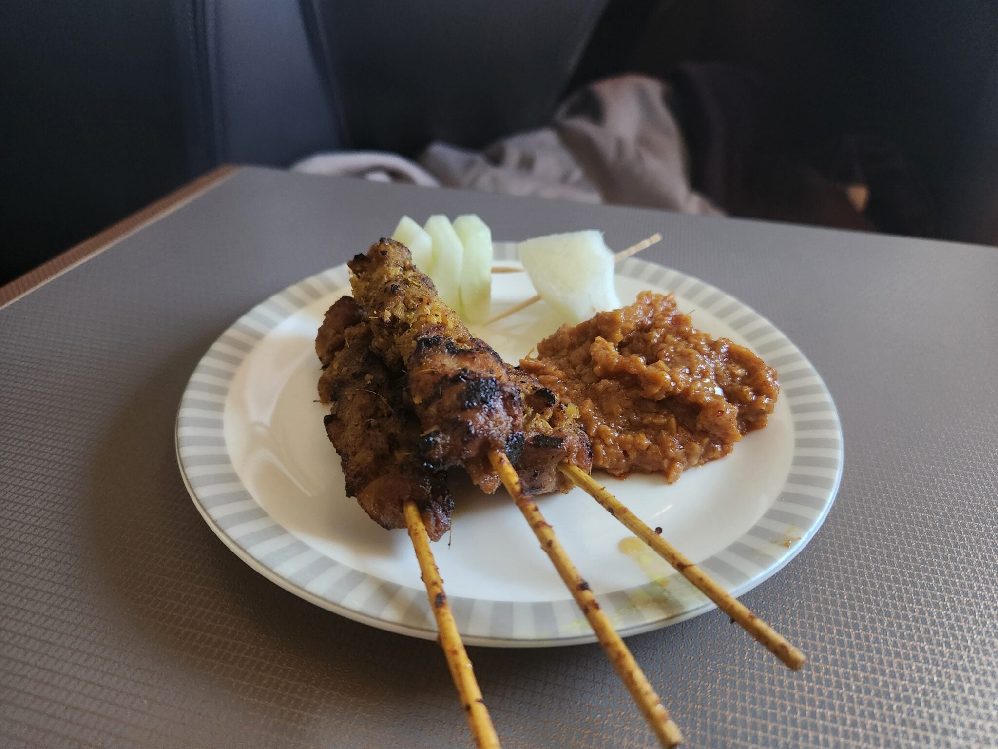 Singapore Airlines business class food review with photos