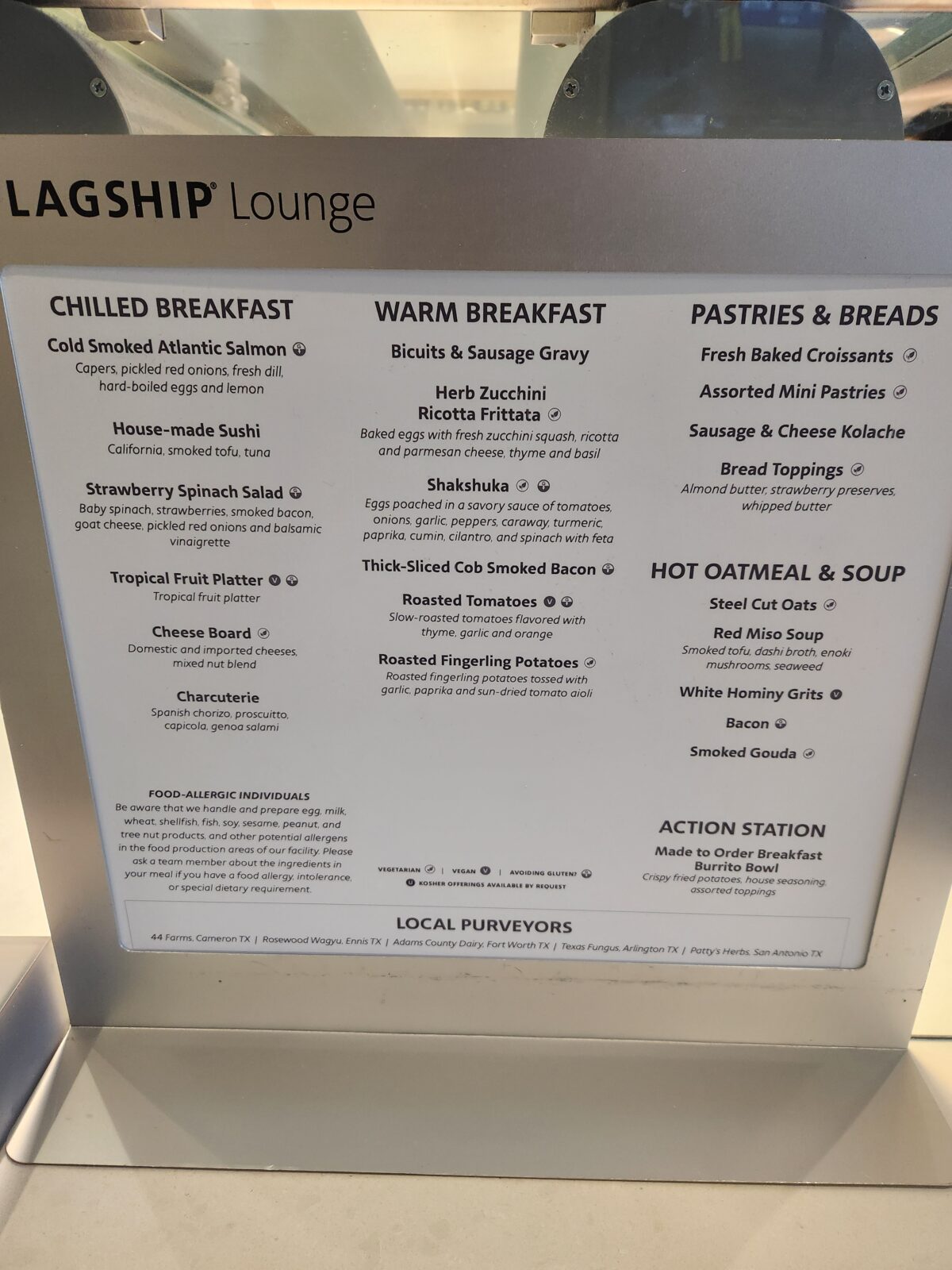 American Airlines Flagship Lounge Dallas-Fort Worth Food Review (photos ...