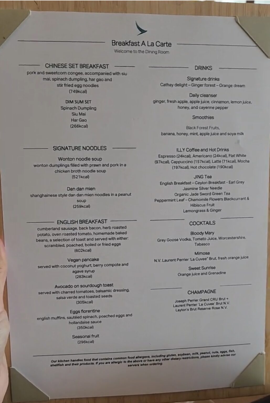 Cathay Pacific First Class Lounge London Heathrow Food Review with ...