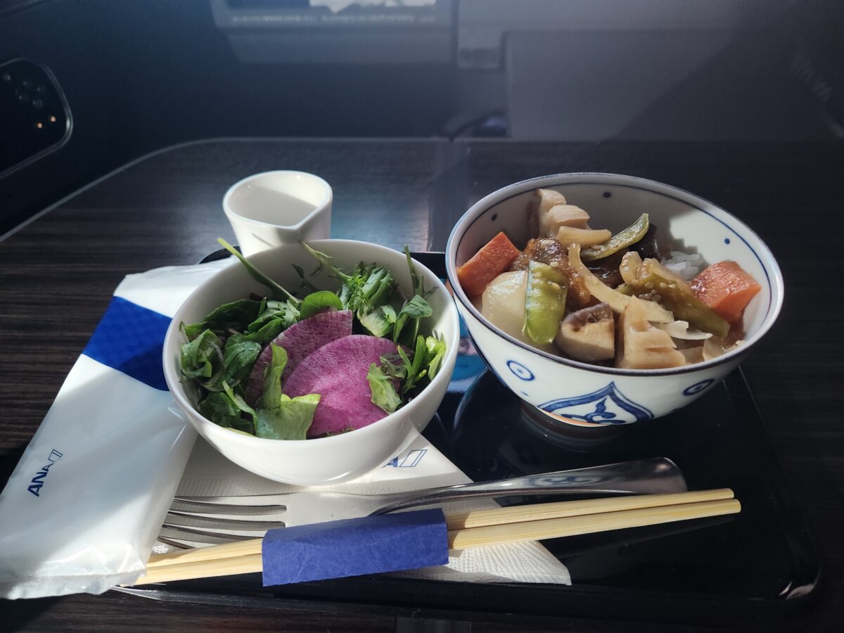 ANA Business Class Food - Tokyo Haneda to London Heathrow